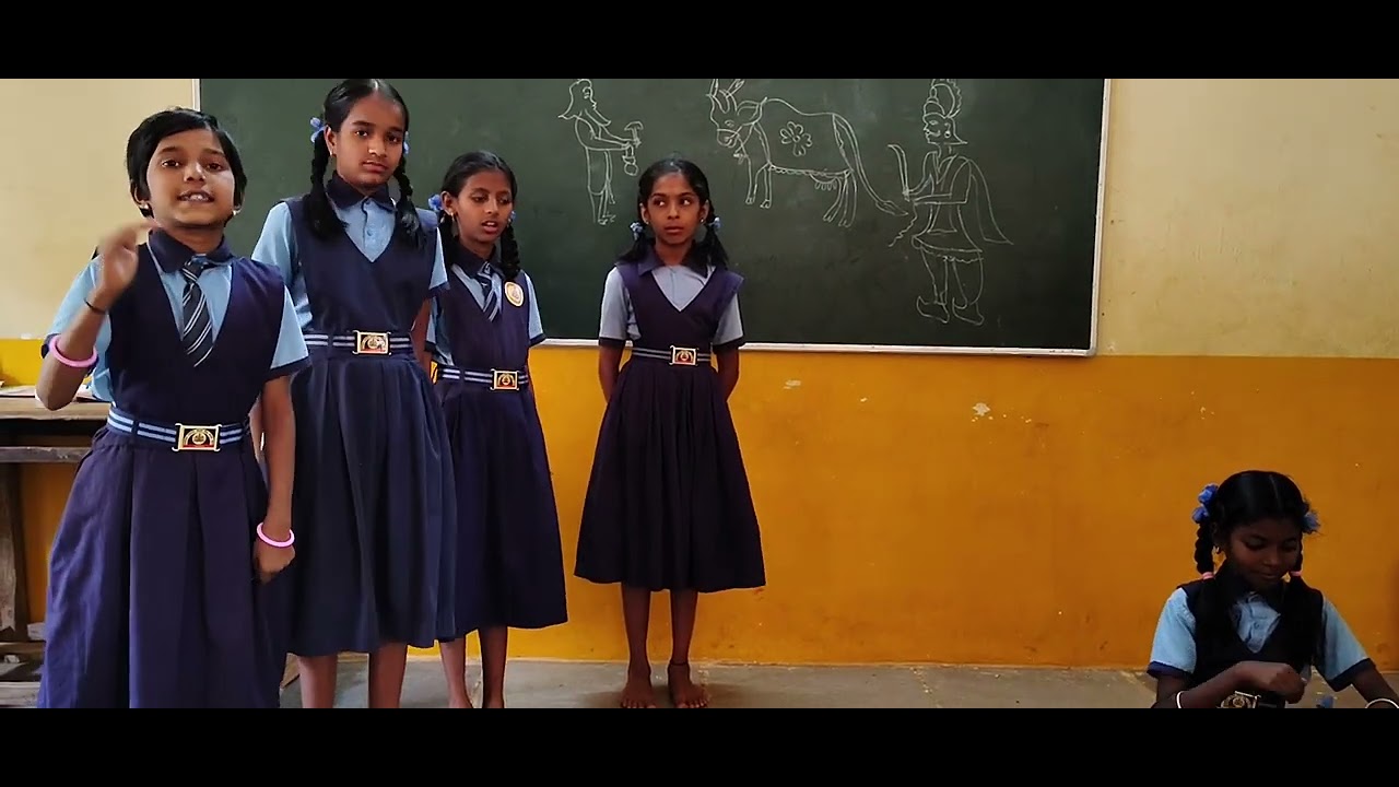 shabale short drama 5th standard students mpkgs byahatti - YouTube