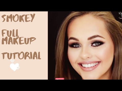 Smokey makeup full face tutorial - YouTube