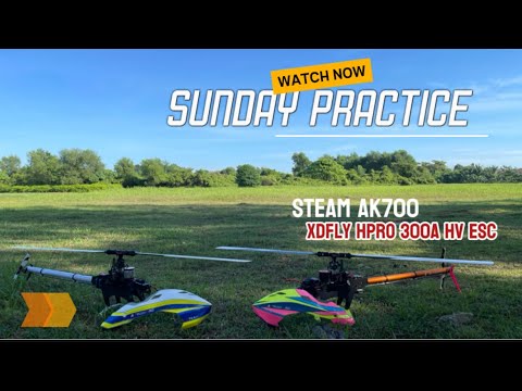 Sunday Practice - Steam AK700 + XDFly Hpro 300A HV ESC. Extremely good ...