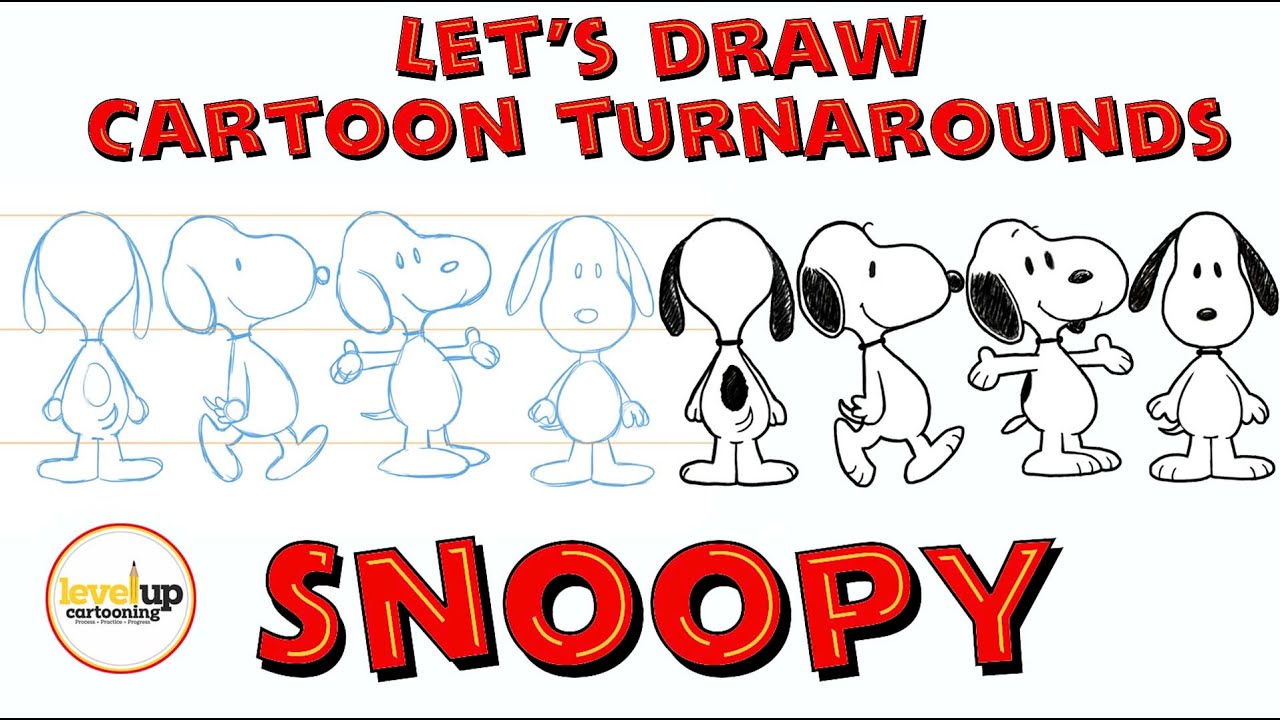 Let's Draw a Snoopy Turnaround - YouTube