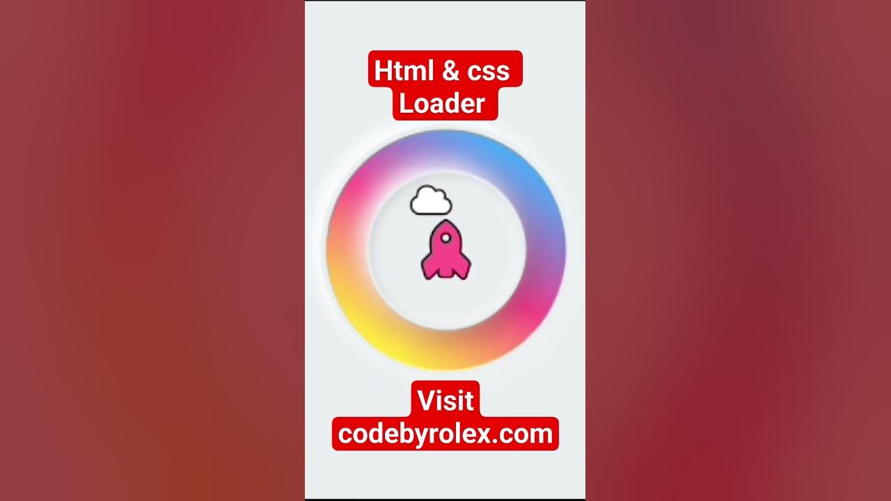 animated loader using html css #codebyrolex #webdesign #shortvideo #html #webdevelopment - YouTube