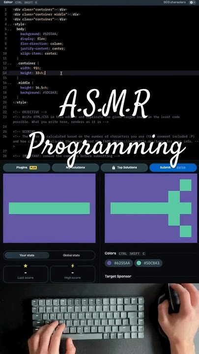 33 Day Streak CSS Battle: ASMR Coding #coding #asmr #cssbattle #html #webdesign #webdev # ...
