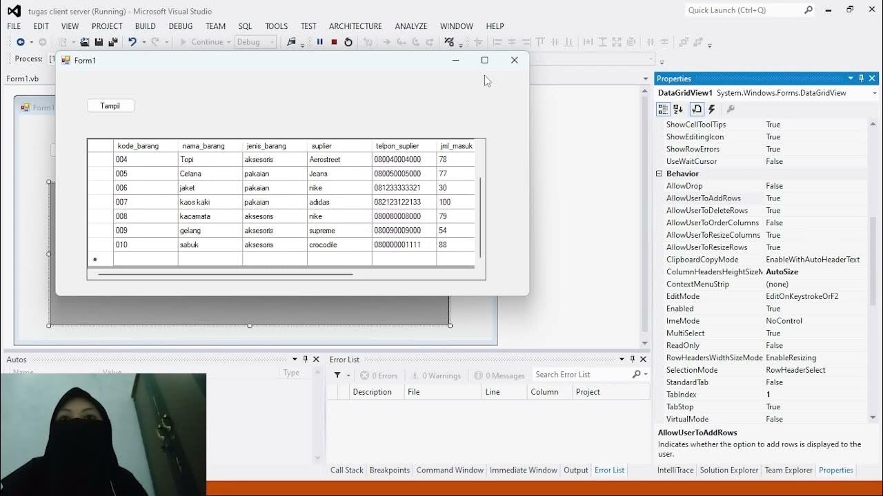 Tutorial Menampilkan Database di Datagrid Visual Basic di Visual Studio 2012 - YouTube