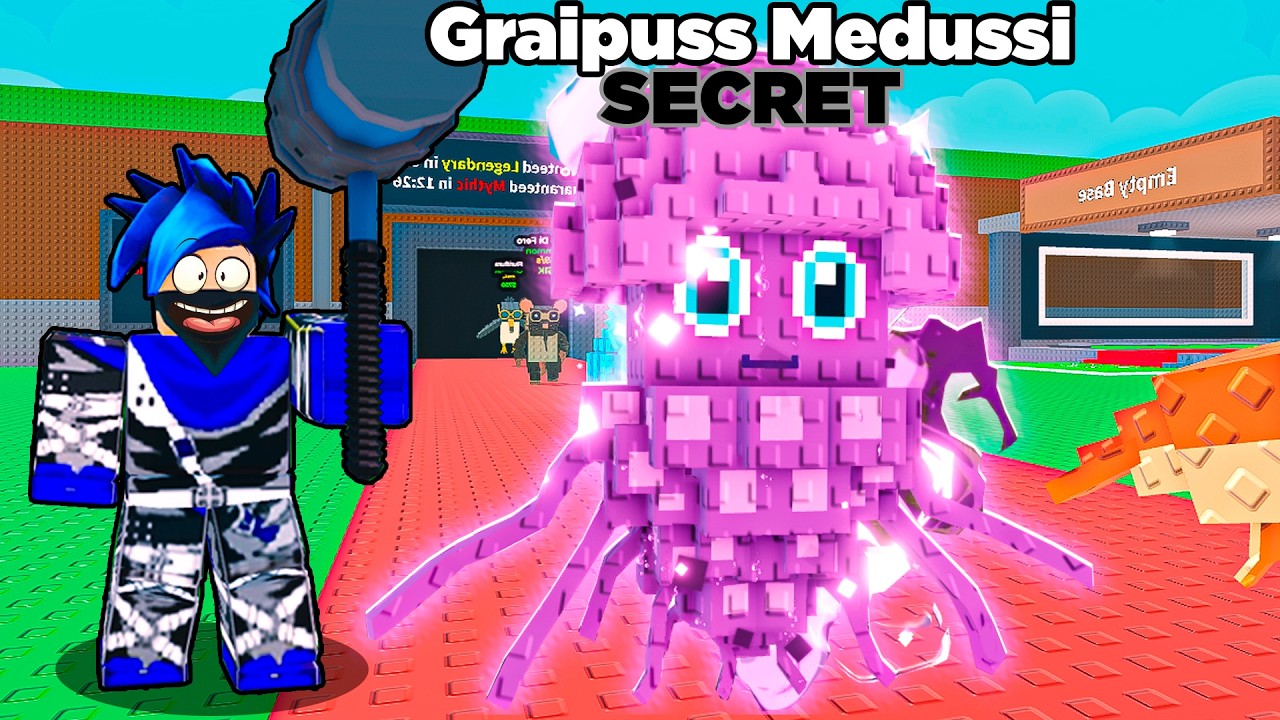 PEGUEI O SECRETO DA NOVA ATUALIZAÇÃO DO STEAL A BRAINROT ( GRAIPUSS ...