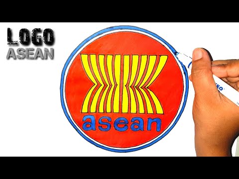 Cara Menggambar Logo Asean || How To Draw Asean Symbol - YouTube