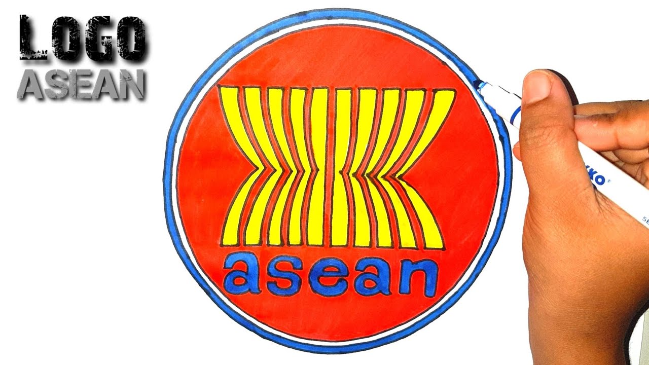 Cara Menggambar Logo Asean || How To Draw Asean Symbol - YouTube
