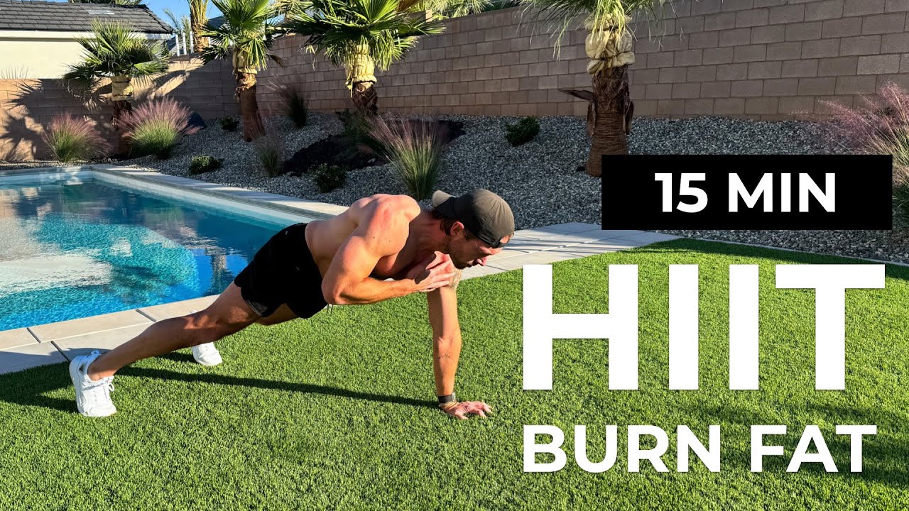15 Minute Fat Burning HIIT Workout No Equipment - YouTube