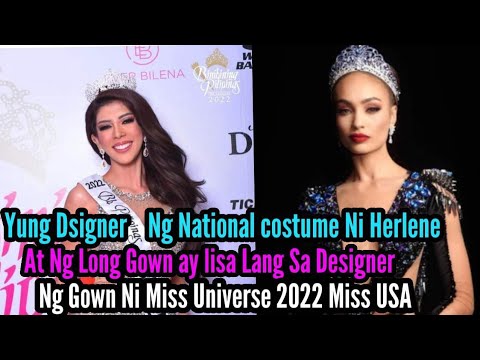 Designer Ng National Costume Ni Herlene At Ng Long Gown Iisa Lang Sa ...