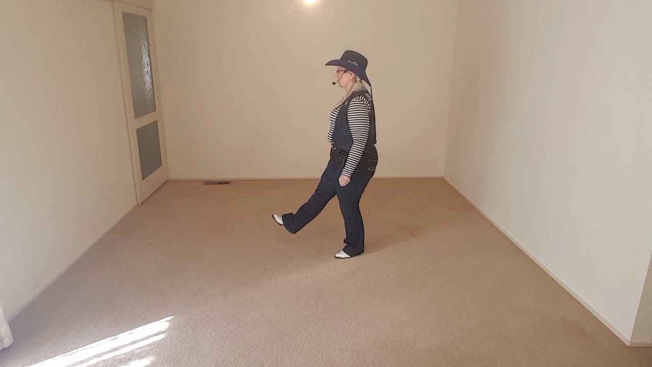 WALK BACK X 3, KICK Right & Left (Linedance Steps)Teach/Demo: by Debra ...