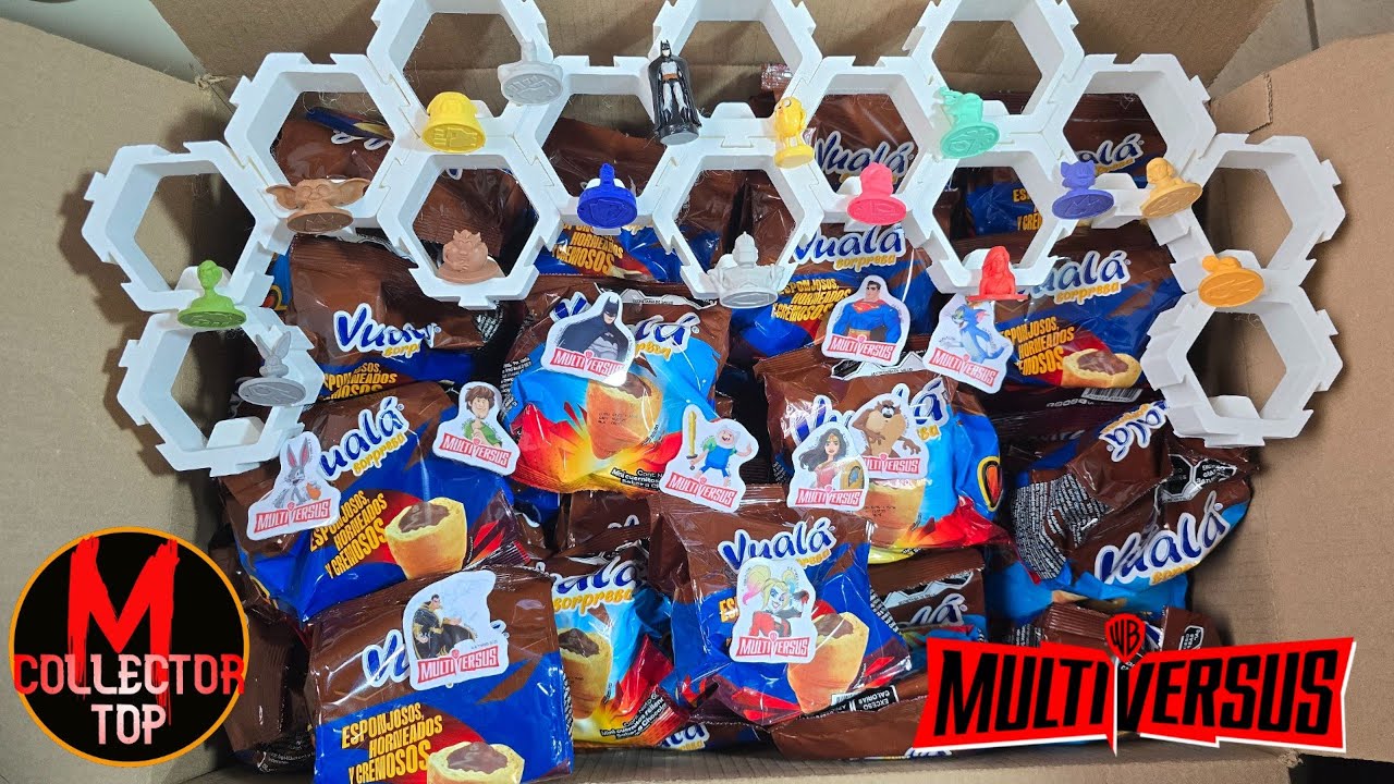 Abriendo una caja de Vualá Sorpresa Multiversus Buen Lote de figuras ...