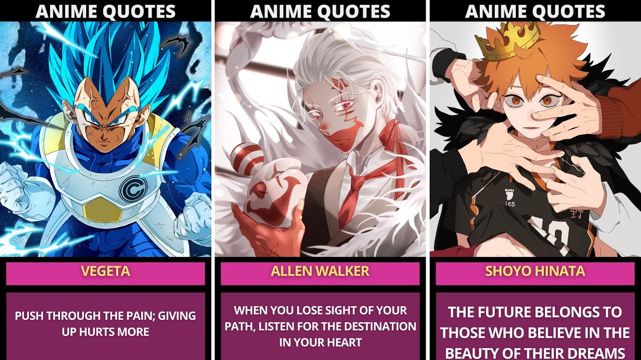 ALL THE BEST ANIME QUOTES ABOUT LIFE, LOVE AND EVERYTHINGS - YouTube
