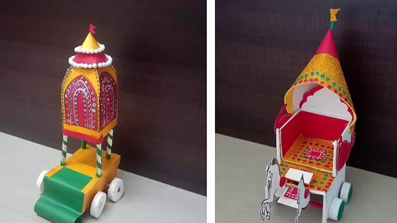 Festival special Rath/How to make Puri Jagannath Rath at home/Rath ...