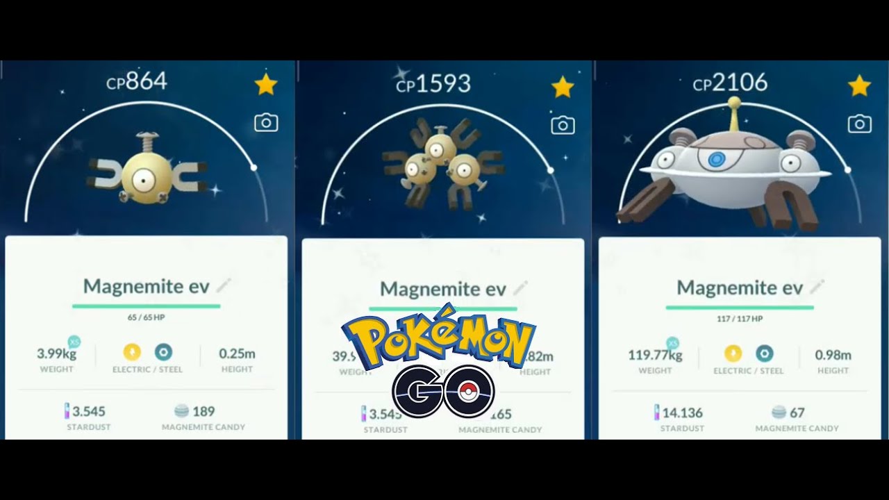 Shiny Magnemite evolution into Magneton and Magnezone in Pokemon GO ...
