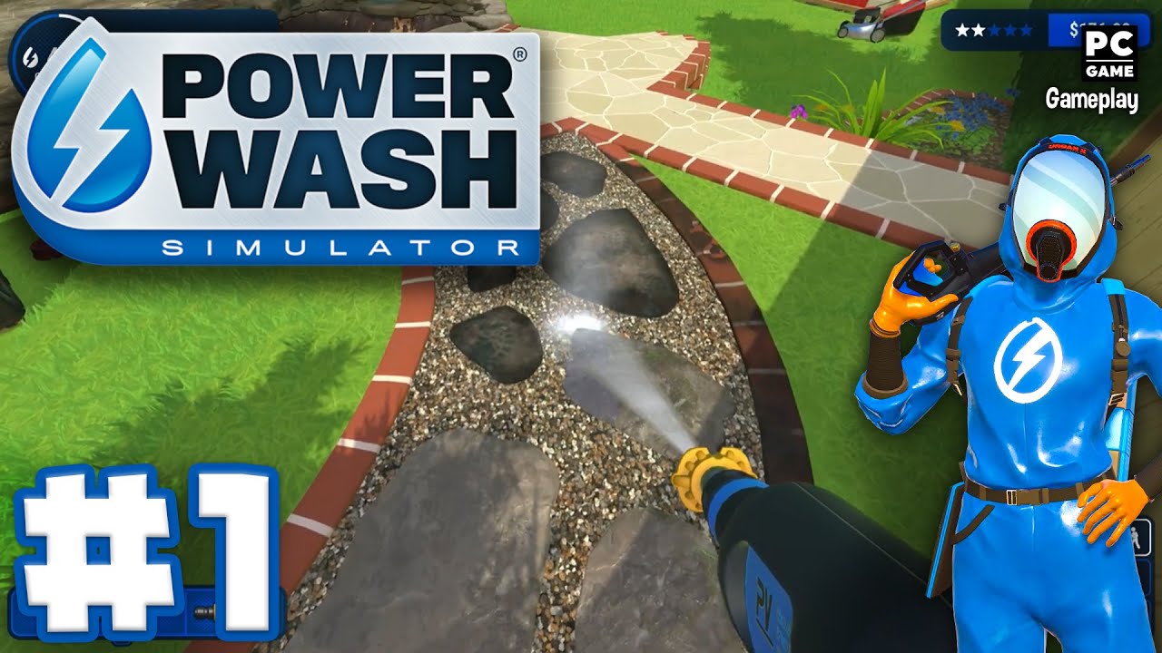 PowerWash Simulator - Gameplay No Commentary - Part 1 (PC) - YouTube