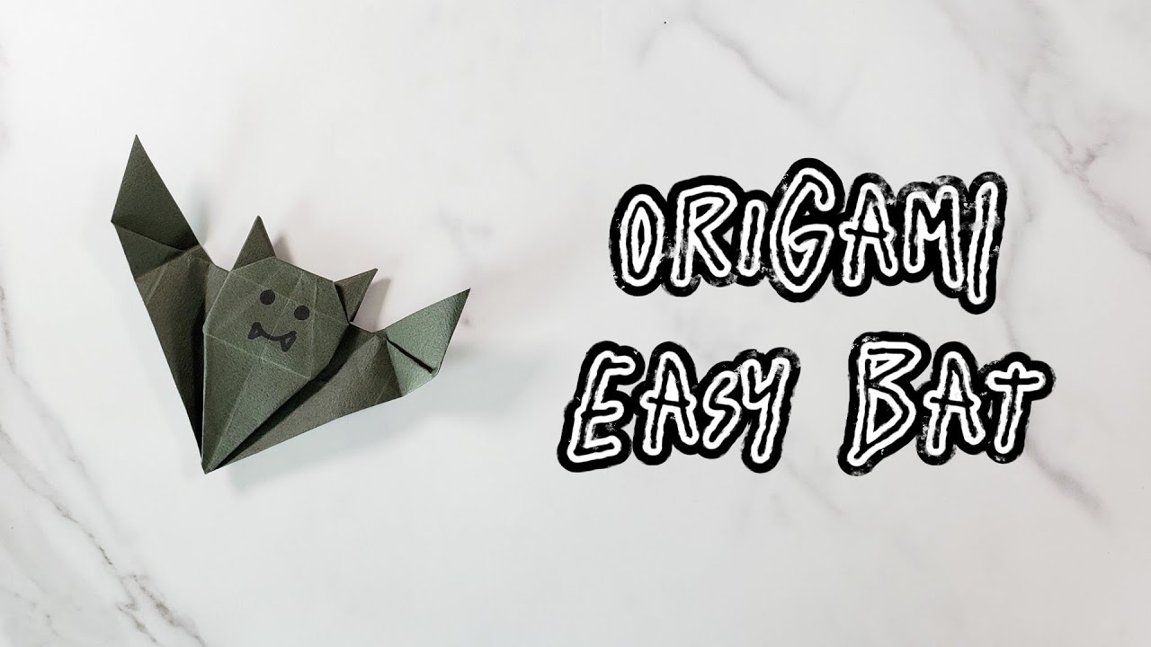Easy Origami Bat - How-To | Step by Step Tutorial | DIY Craft - Orikim ...