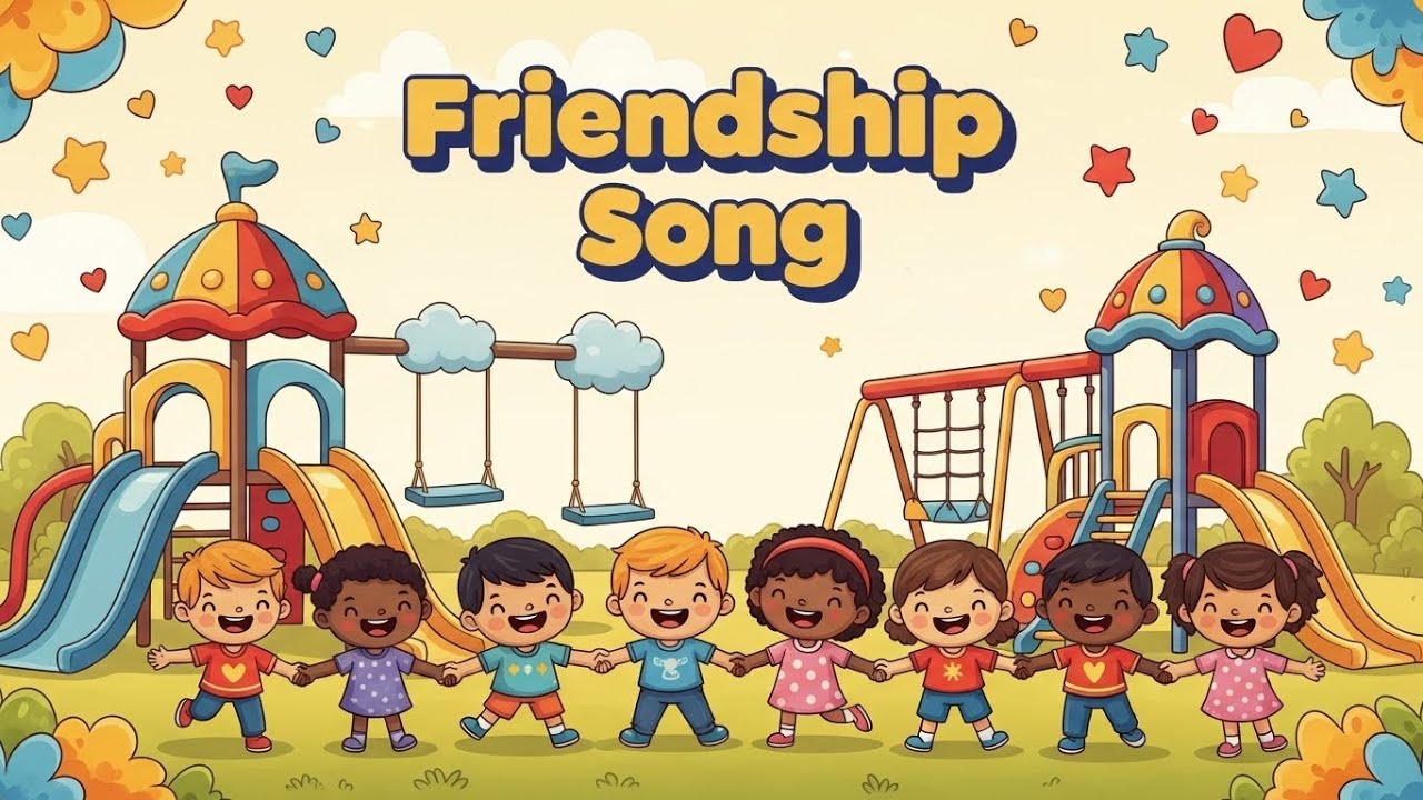 🤝 Friendship Song 🎵 | Fun Learning Song for Kids | Happy Tale & Tune ...