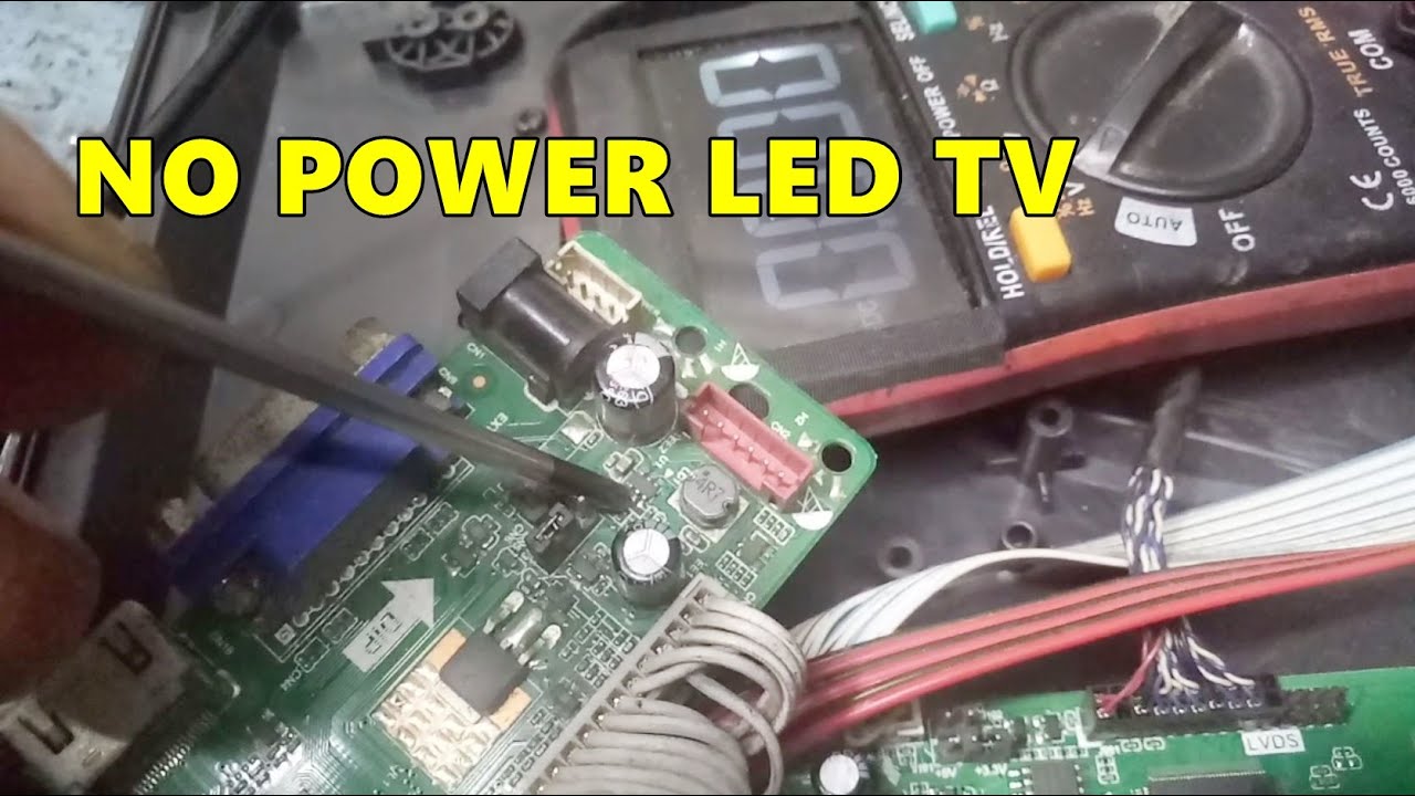 No Power Troubleshooting Lexing Led Tv - YouTube