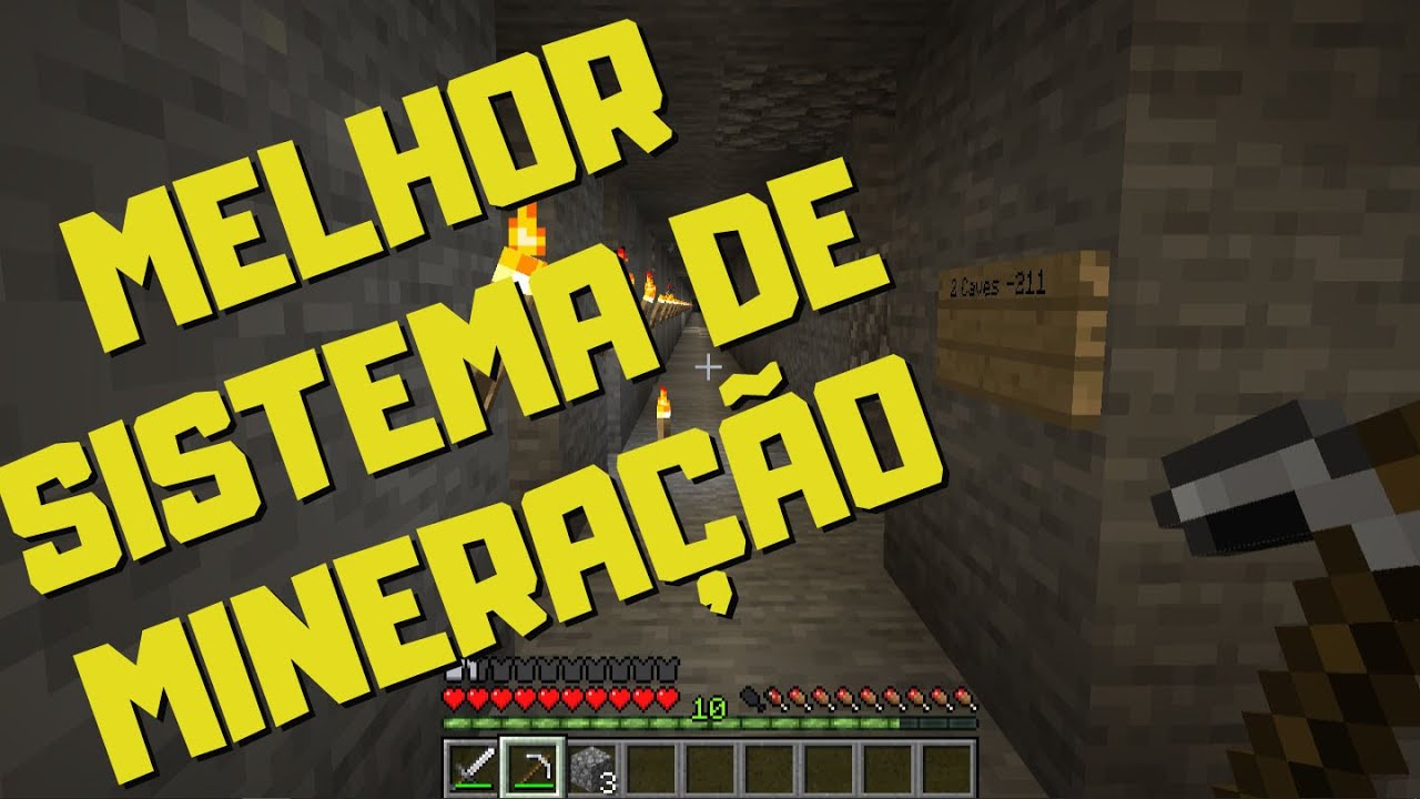 001 Melhor Sistema de Mineração no Minecraft Modo Survival - YouTube