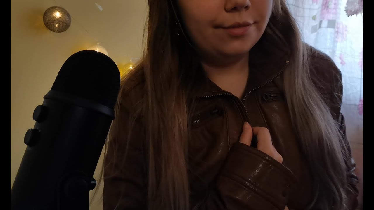 Asmr Leather Jacket Sounds For Relaxation Youtube