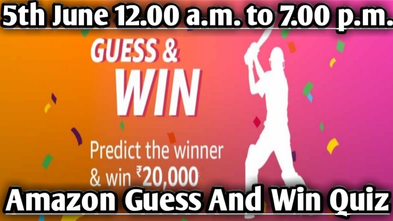 Amazon Guess And Win Quiz | Answer And Win Rs. 20,000 As Amazon Pay ...