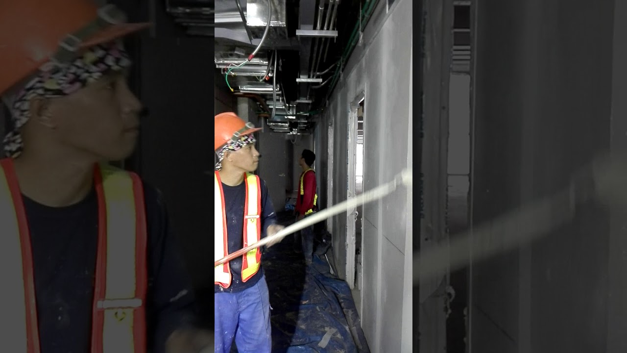 Finishing Painting work / preparation walling and ceiling(2) - YouTube