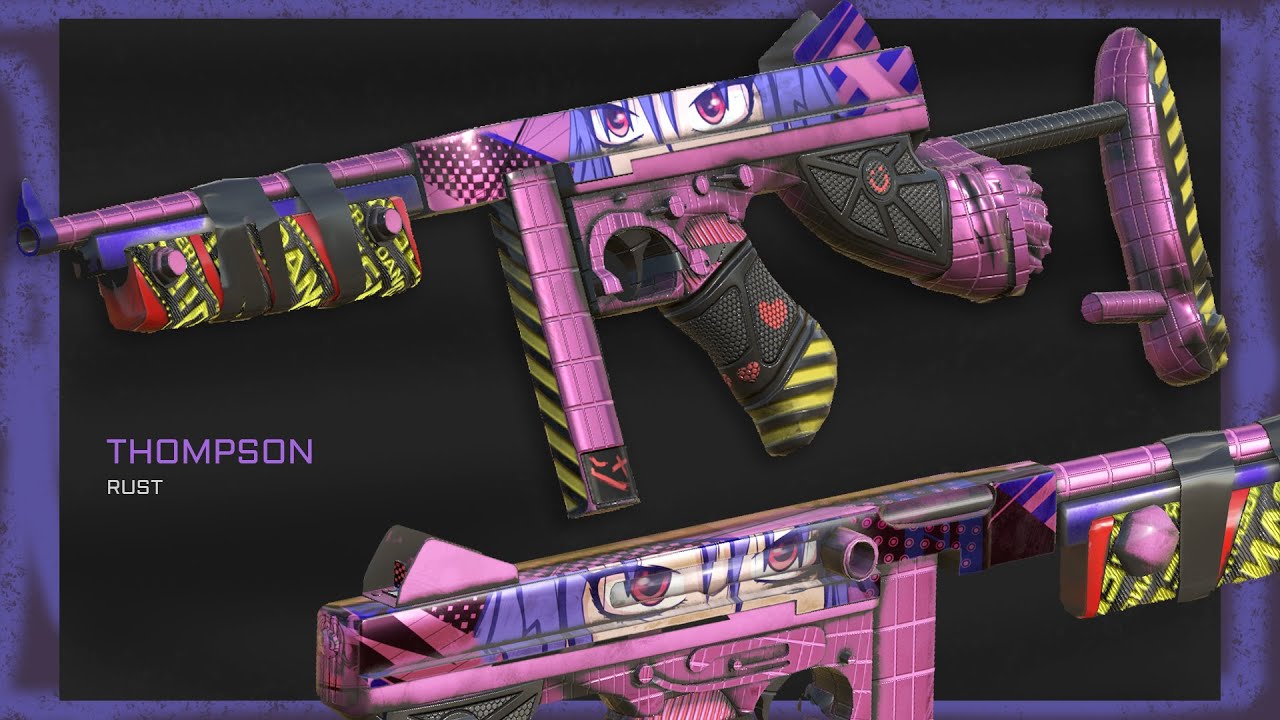 THOMPSON SKIN FOR RUST - Anime danger Rust skin making of - YouTube