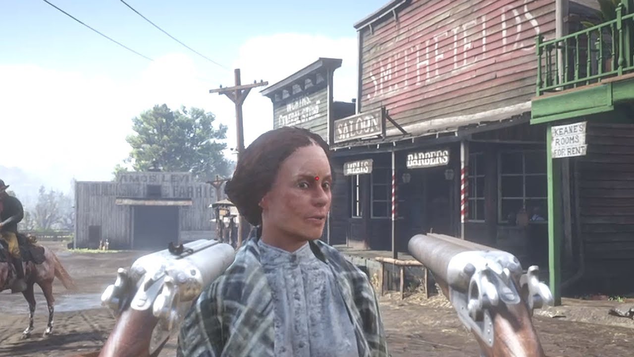 Red Dead Redemption 2 - Double Shotgun Rampage - YouTube