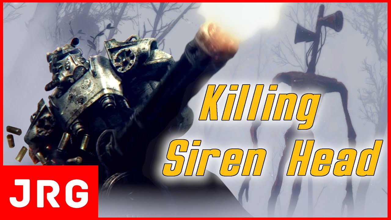 KILLING SIREN HEAD! Fallout 4 Modded | Jar Red Gaming - YouTube