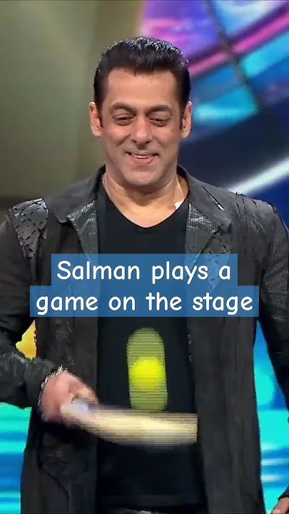 Salman plays a game on the stage #bollywood #salman2 #entertainment - YouTube