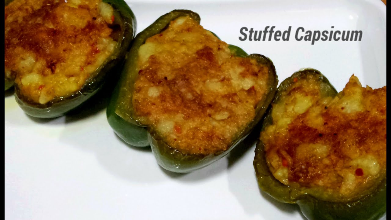 Stuffed Capsicum Recipe/Bharwa Shimla Mirch - YouTube