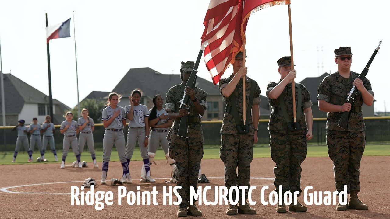 Ridge Point HS MCJROTC Color Guard - YouTube
