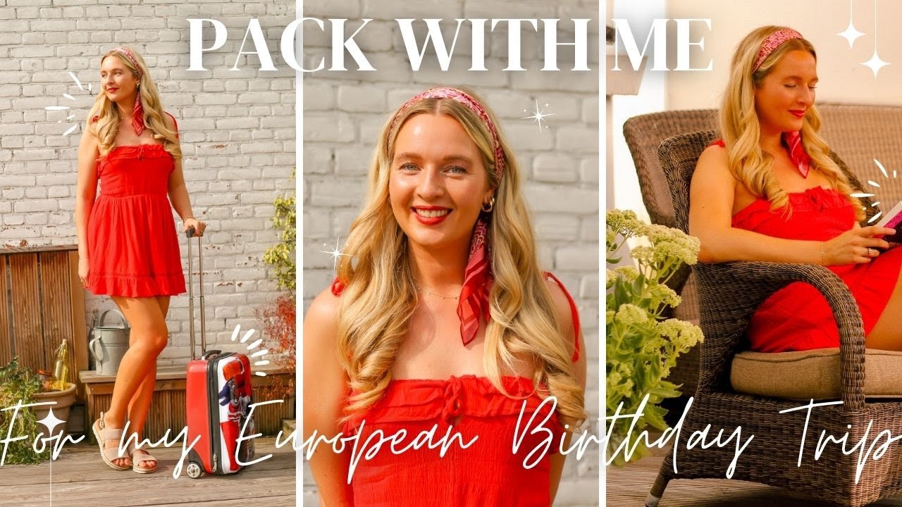 Pack with me for my European Birthday Trip (Productive Vlog) (Birthday ...