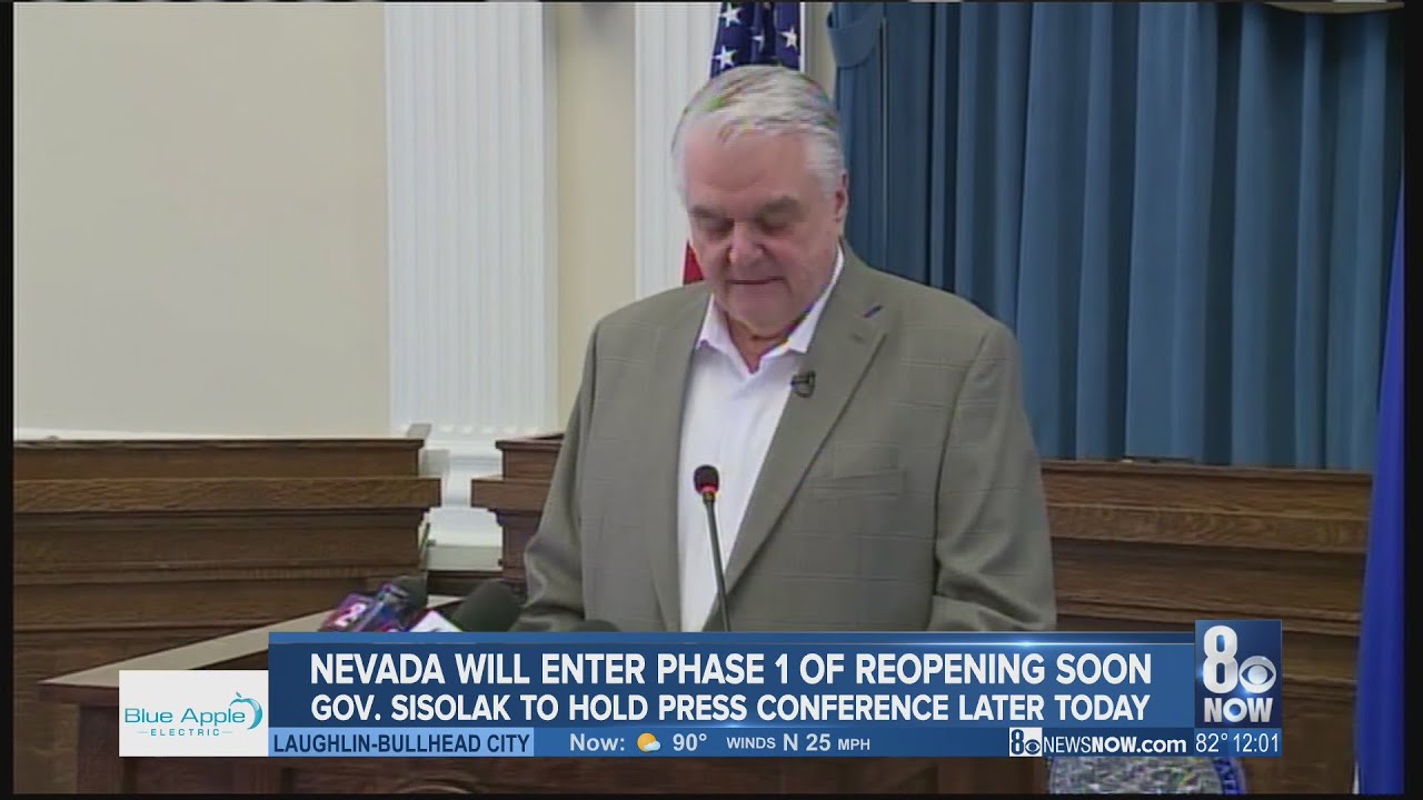 Phase 1 reopening of Nevada to occur before May 15 - YouTube