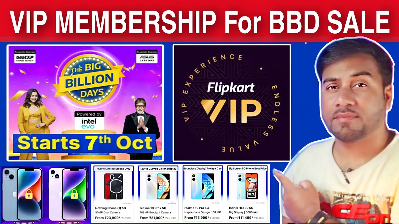 Flipkart VIP Membership Launched For Big Billion Day 2023 🔥 Flipkart ...