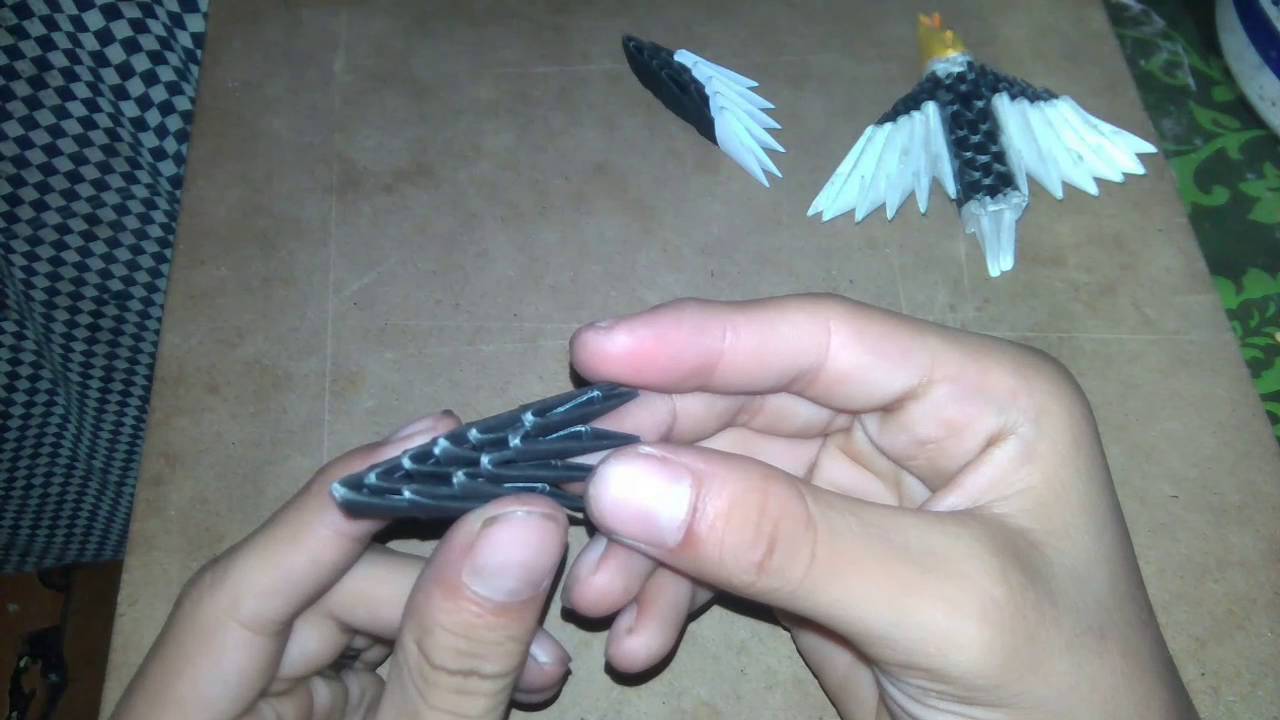 Águila mini sencilla origami 3D - YouTube
