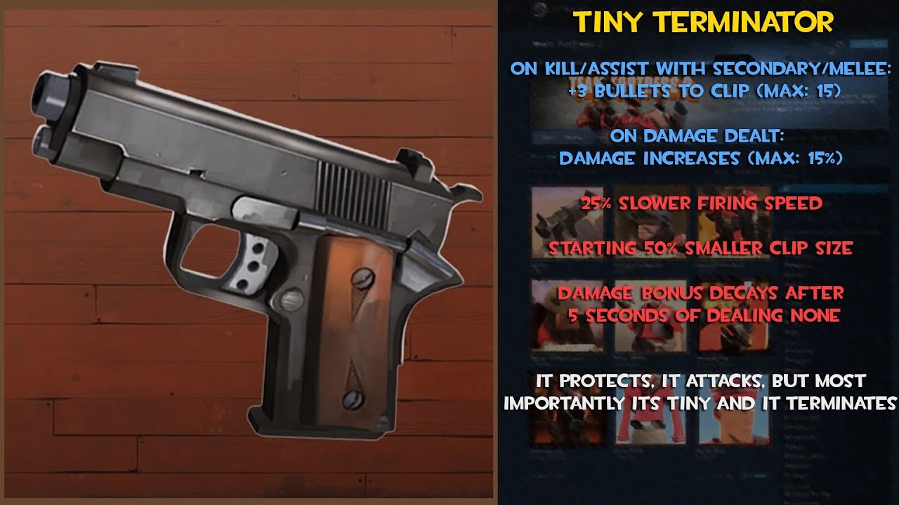 TF2 Workshop Weapon Demonstration: Tiny Terminator - YouTube