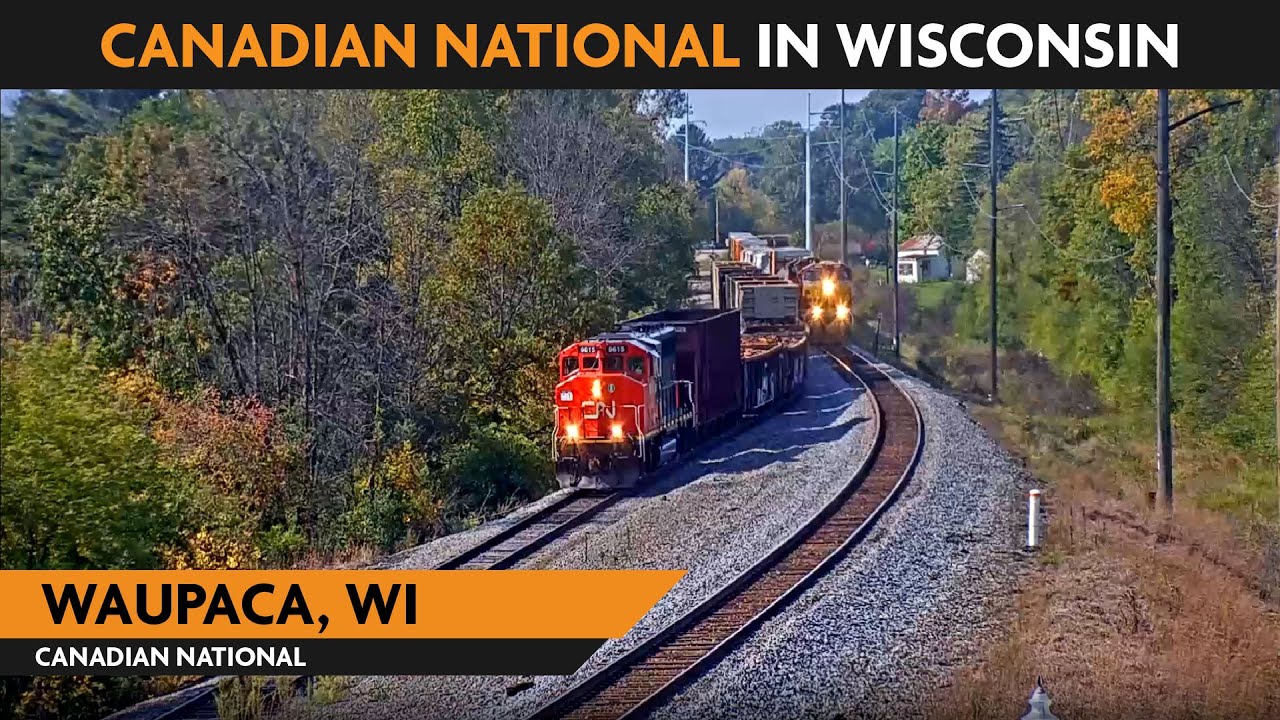 LIVE RAILCAM: Waupaca, Wisconsin, USA | Virtual Railfan - Webcam