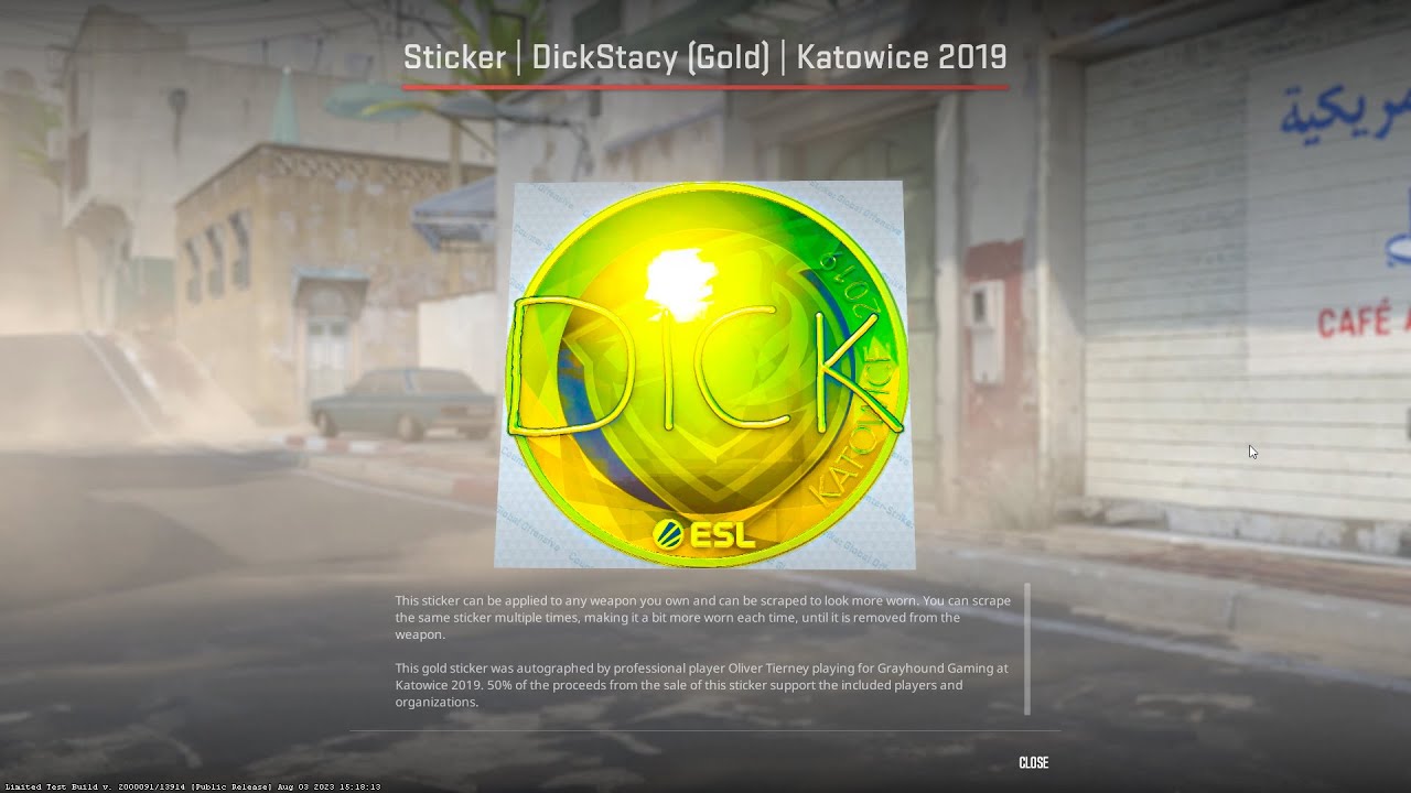 CS2 made this Gold sticker insane🔥🔥🔥 - CS2 Updated KATOWICE Gold ...