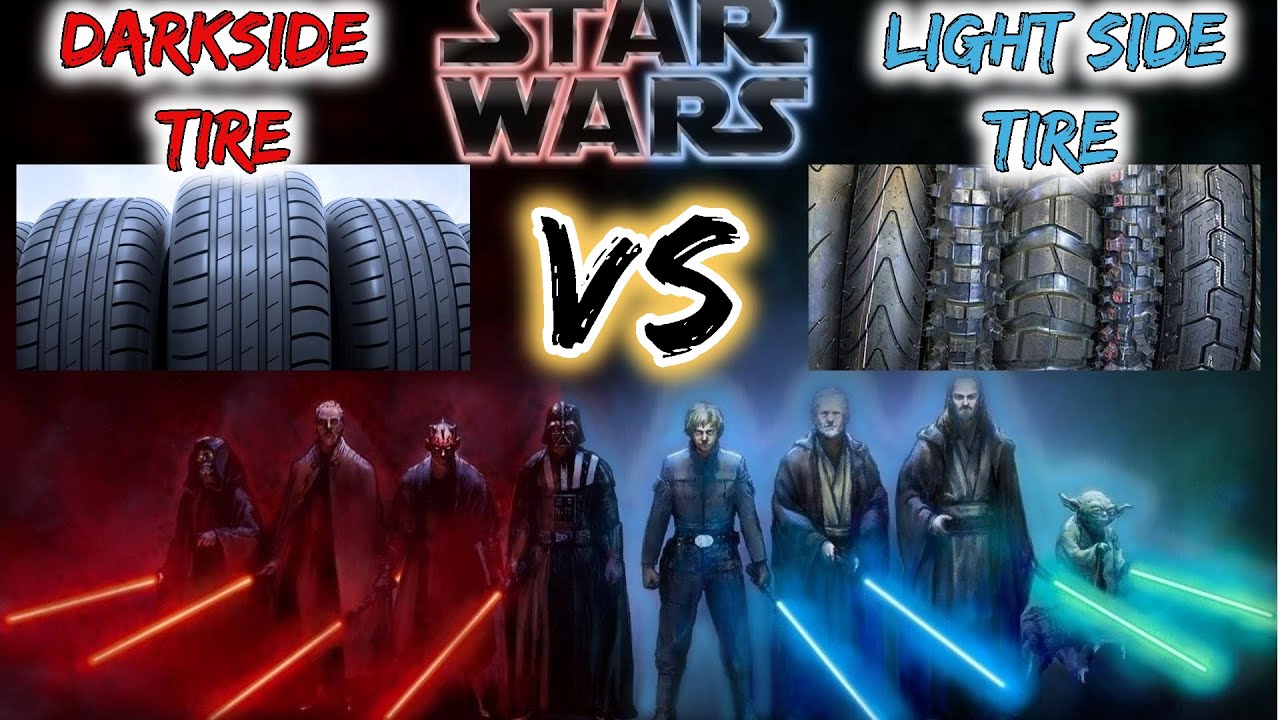 DARKSIDE TIRES VS LIGHTSIDE TIRES| اطارات الجانب المظلم و اطارات الجانب ...