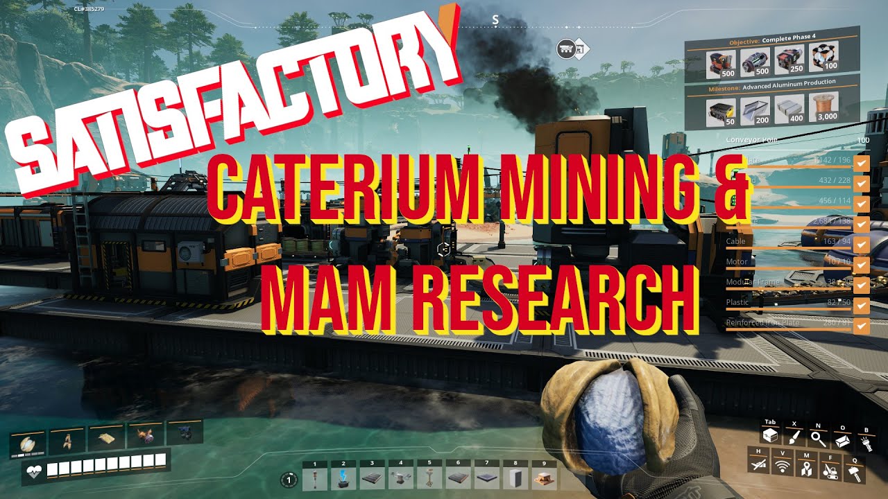 Satisfactory Episode #34 – Caterium Mining and MAM Research! - YouTube