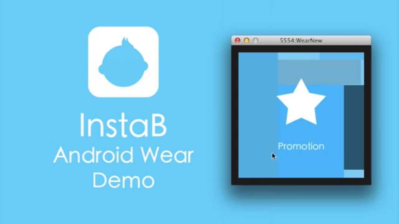 InstaB Android Wear Demo - YouTube