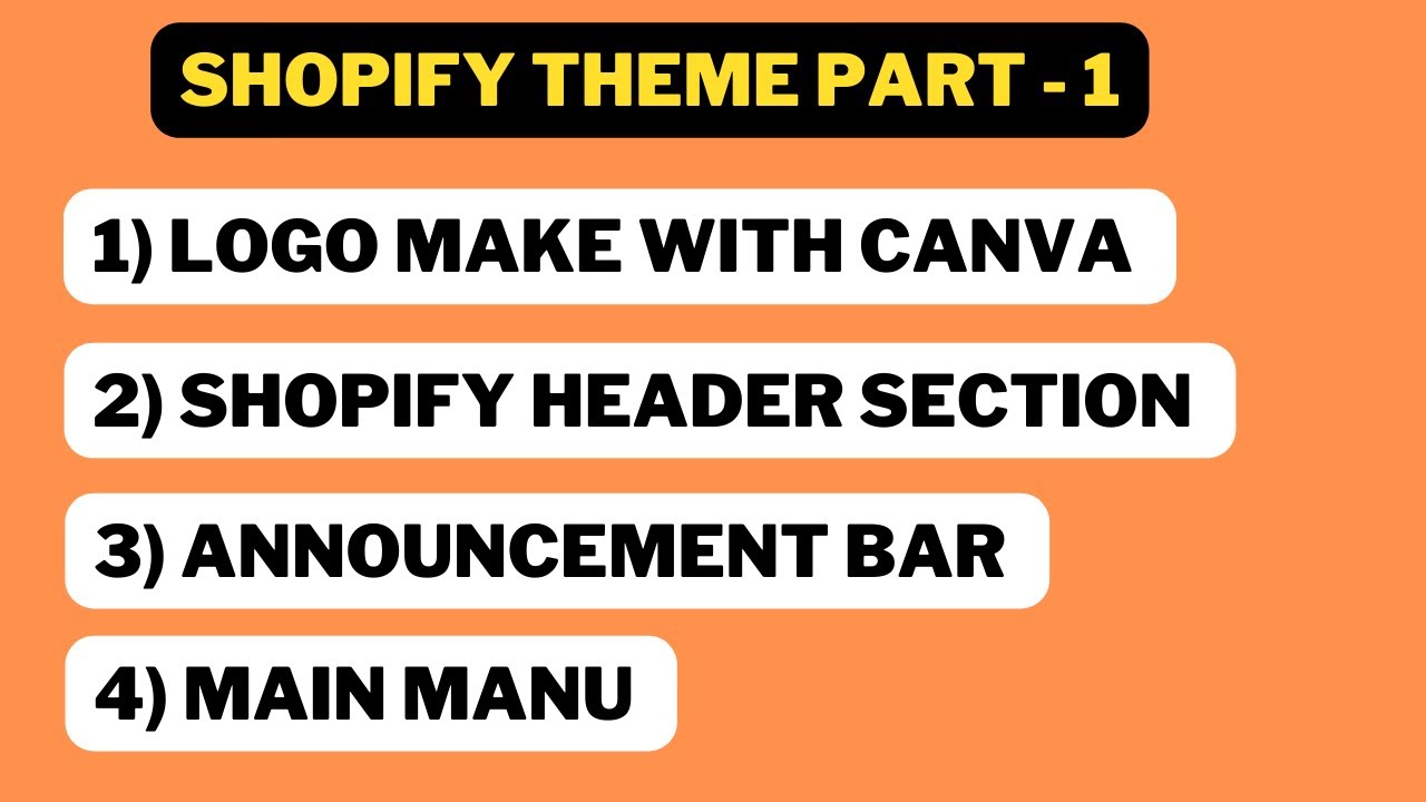 Shopify Theme | Logo Make With Canva | Shopify Header Section ...