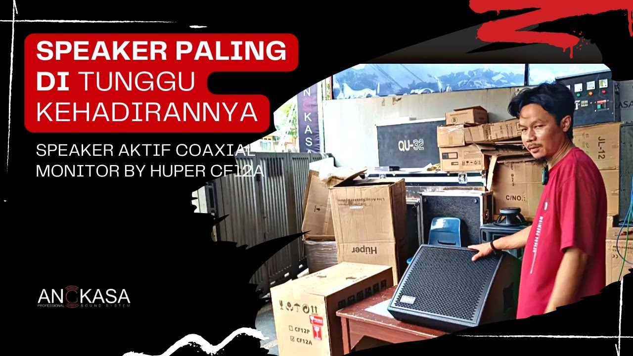 AKHIRNYA READY STOCK SPEAKER Aktif Coaxial MONITOR BY HUPER CF12A - YouTube