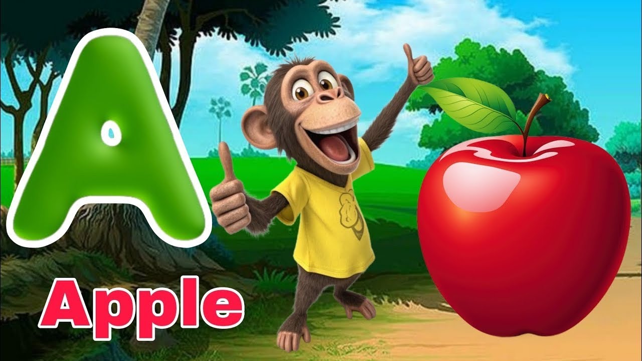Apple Video |English Alphabet #abcsong #phonics_song #kidssongs #abcd ...