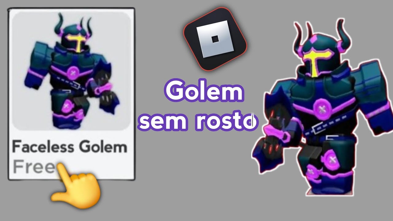 Depressa!!😱 Como obter o item Faceless Golem no Roblox (2025) | Novos ...