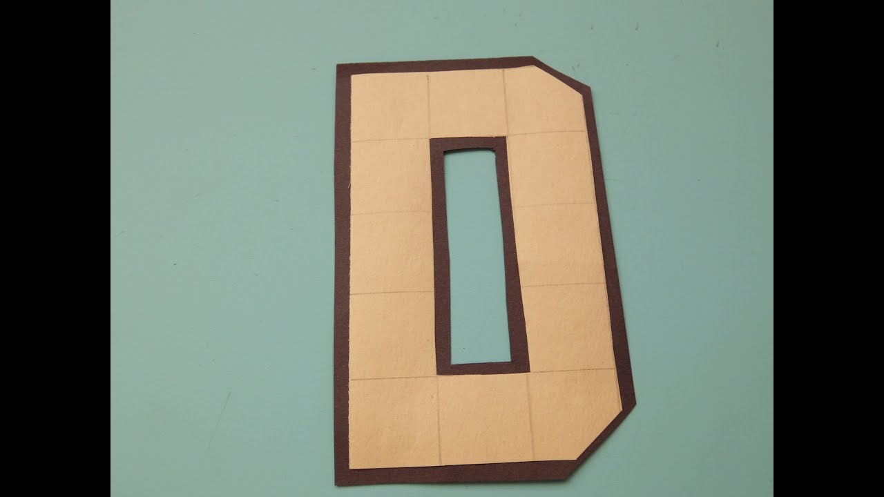 Easy to Make Letter D Paper Craft with Grid - YouTube
