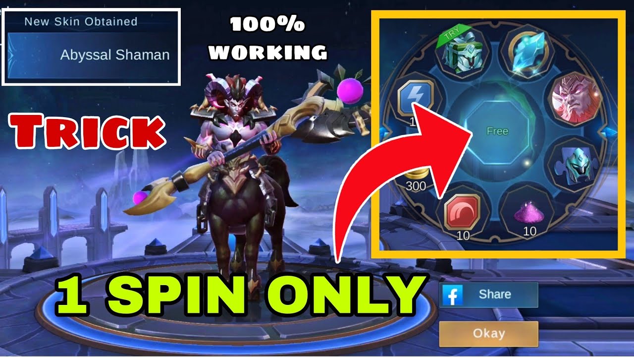 Lucky Spin Tricks in Mobile Legends | 1 Spin Only Get The Skin - YouTube