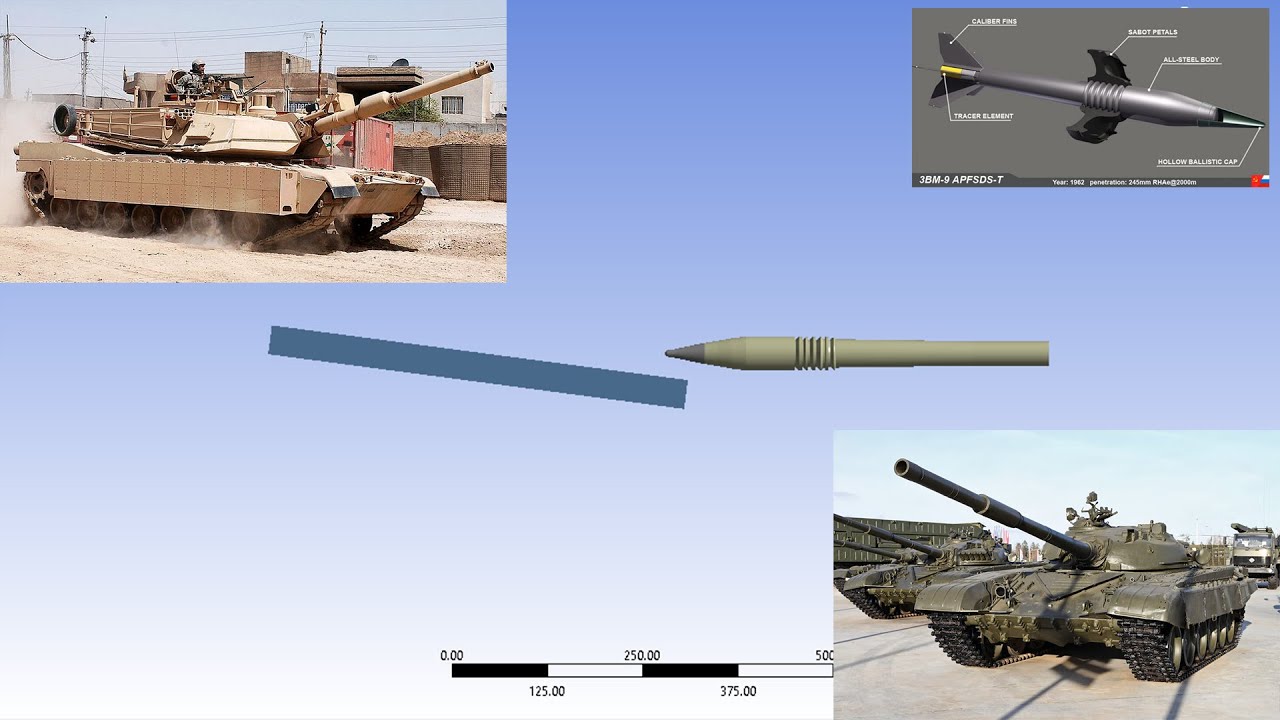 T72 VS M1A1 Abrams (3bm9 vs M1A1 abrams UFP). - YouTube