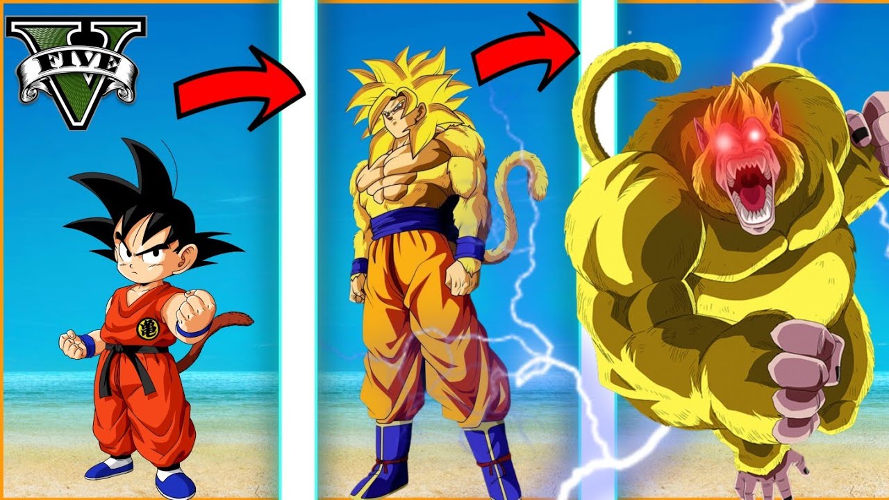 GTA5 : UPGRADING GOKU TO GOD GOLDEN APE GOKU WITH SHINCHAN IN GTA V ...