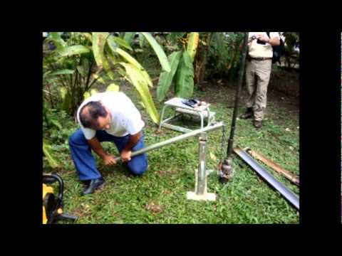 Barreno motorizado - YouTube